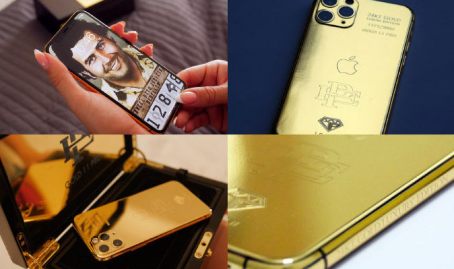 MidiaNews | Irmão de Pablo Escobar vende iPhone folheado a ouro na internet