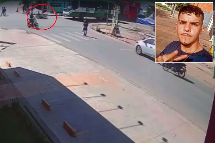 Midianews Vídeo Mostra Batida Entre Moto E ônibus Que Matou Rapaz Em